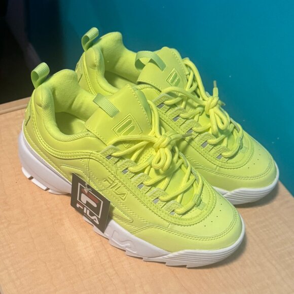 Fila | Shoes | Fila Disruptors Neon 9 Nwt | Poshmark